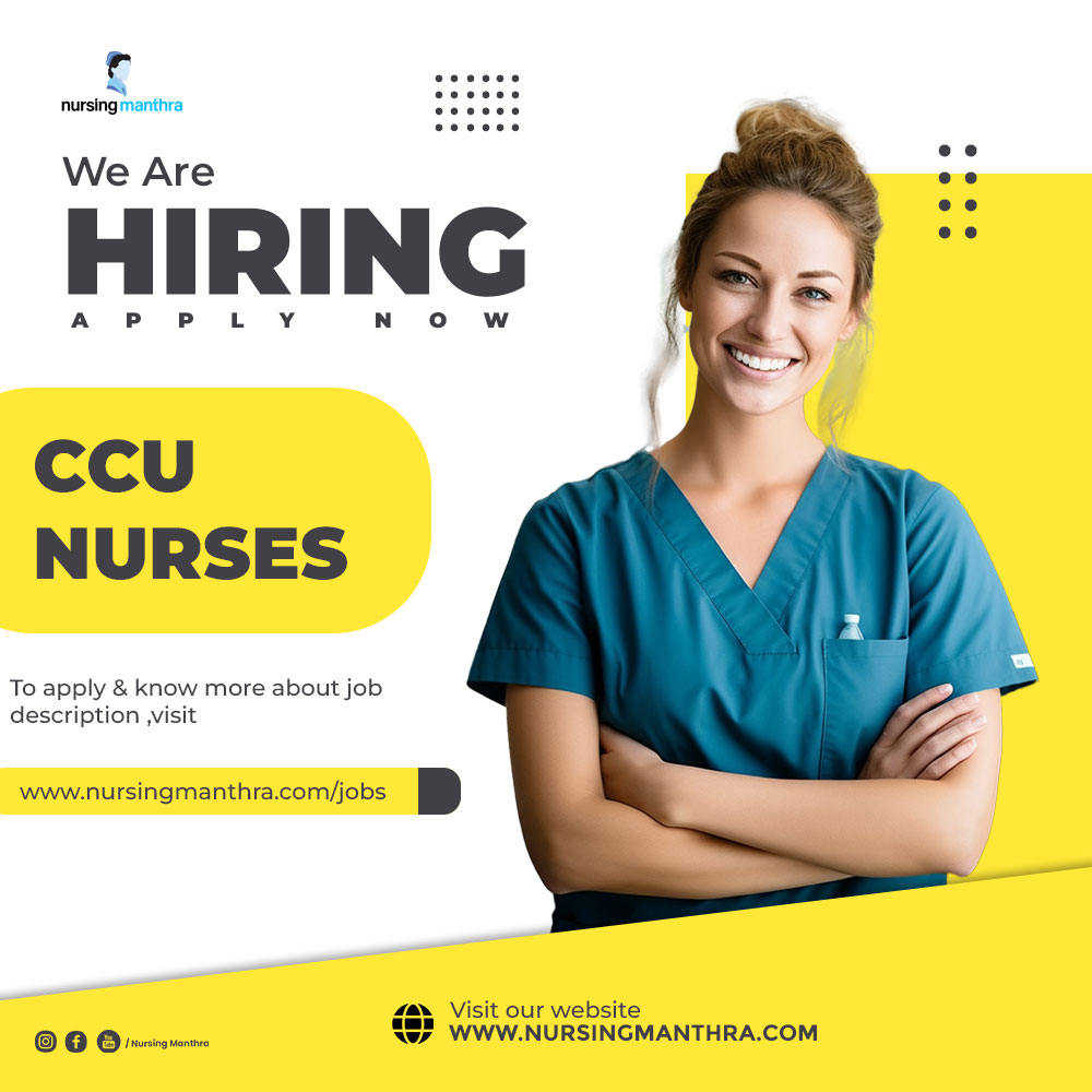 CCU NURSES - Nursing Manthra CCU NURSES - Nursing Manthra